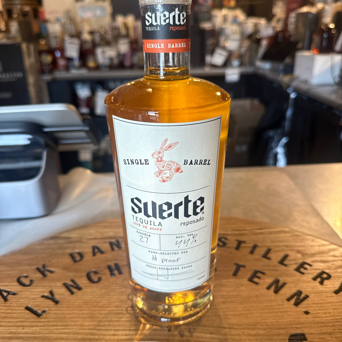SUERTE REPOSADO TEQUILA SINGLE BARREL #27 HI PROOF STORE PICK 750ML ...
