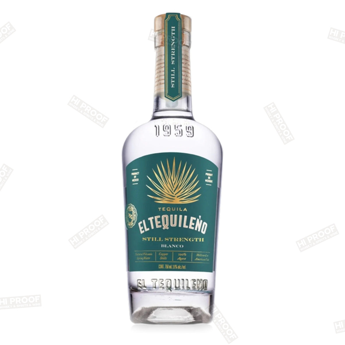 El Tequileno Tequila Blanco Still Strength 750 ml 100 proof – Hi Proof