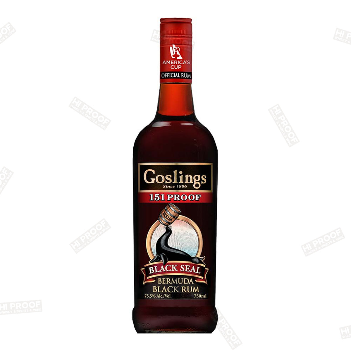 Goslings Black Seal Bermuda Black Rum 151 Proof 750ml – Hi Proof