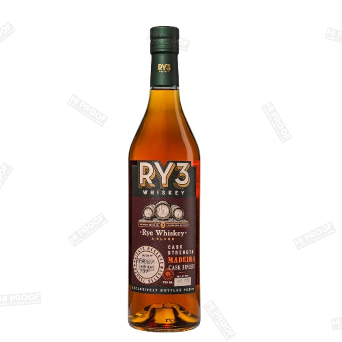 Ry3 Whiskey Madeira Cask Finish 750ml – Hi Proof