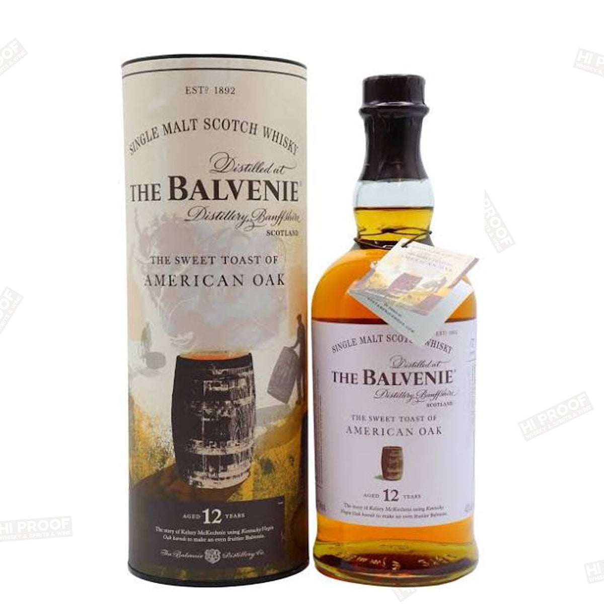 Balvenie 12 Year Toasted Oak - Single Malt Scotch – Hi Proof